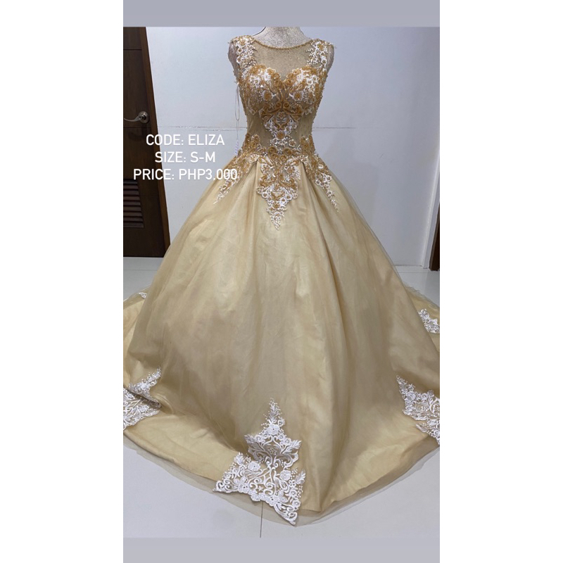 DEBUT/JS PROM/SANTA CRUZAN GOWN (CODE: ELIZA) | Shopee Philippines