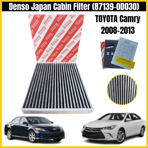 TOYOTA Camry 2008-2013 Denso Japan Cabin Filter (87139-0D030) | Shopee ...