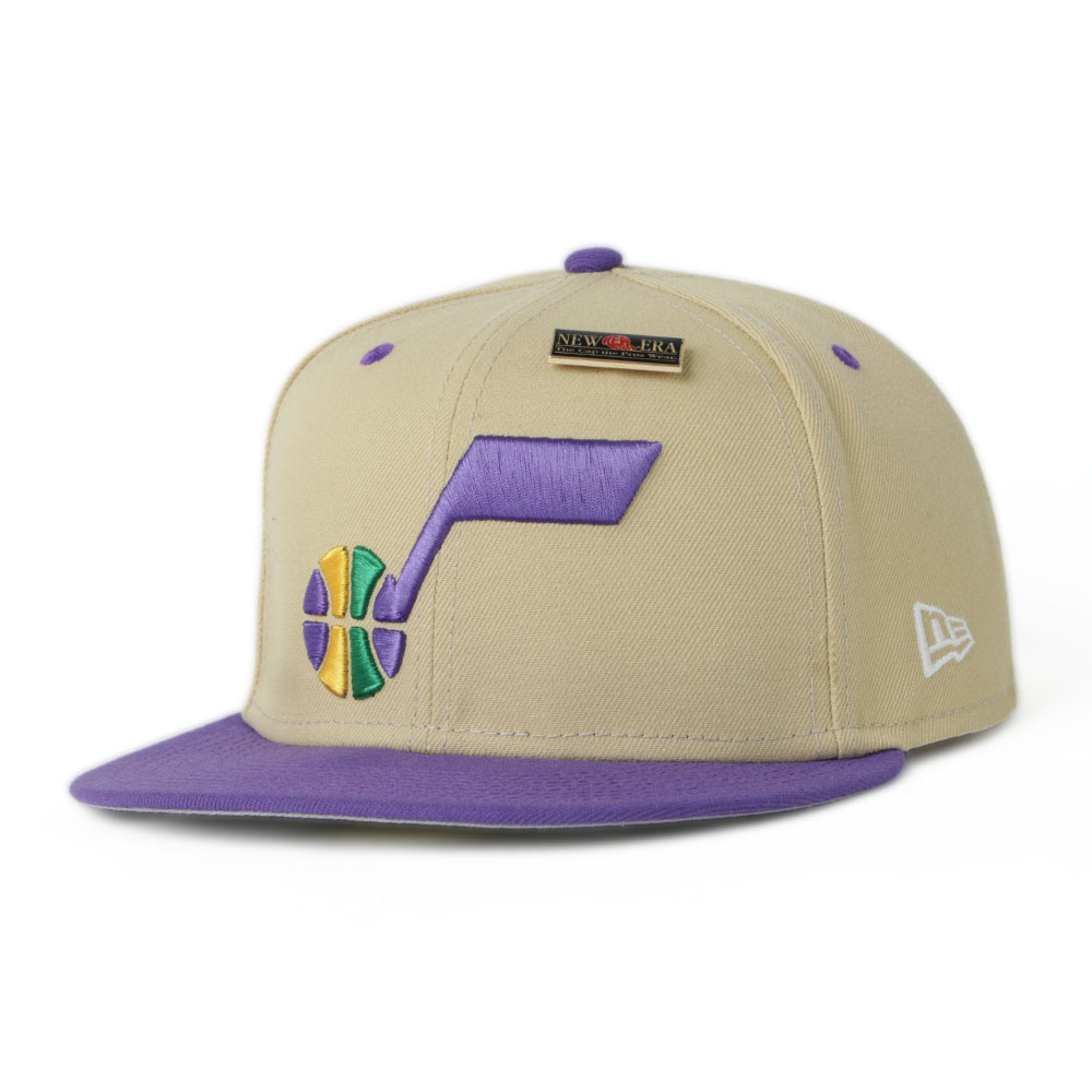 Utah Jazz NBA 59FIFTY DAY 2023 Purple Vintage Gold 59FIFTY Fitted Cap ...