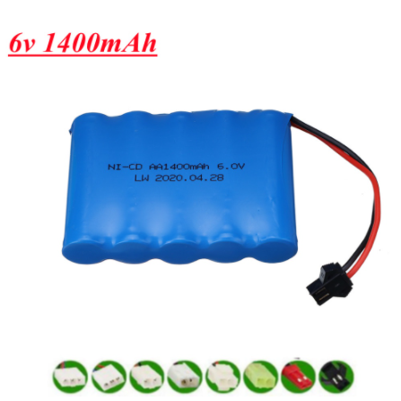 6v 1400mah Rechargeable Battery For Rc toys Cars Tanks Robots Gun AA NI ...