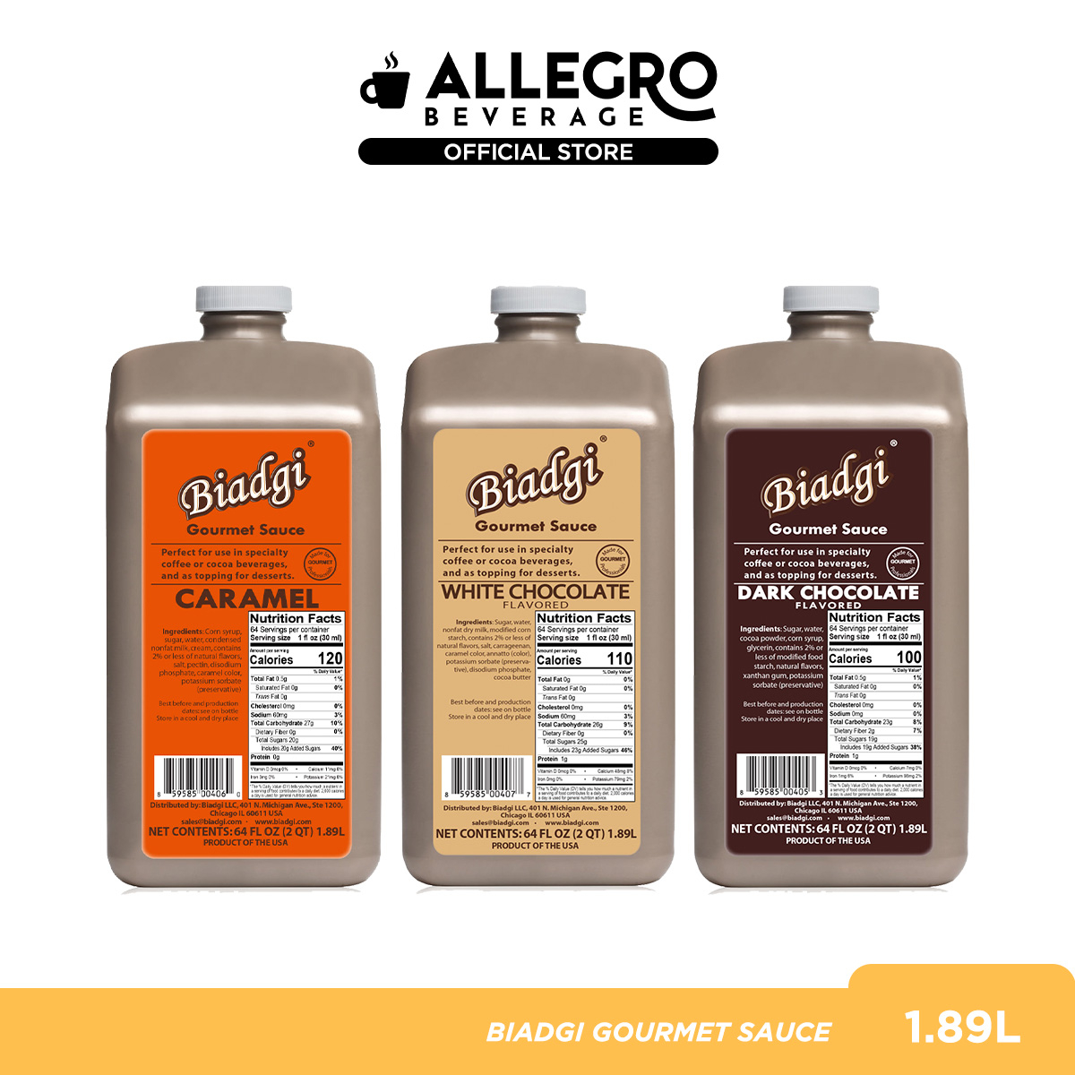 Allegro Biadgi Gourmet Sauce 1.89L | Shopee Philippines