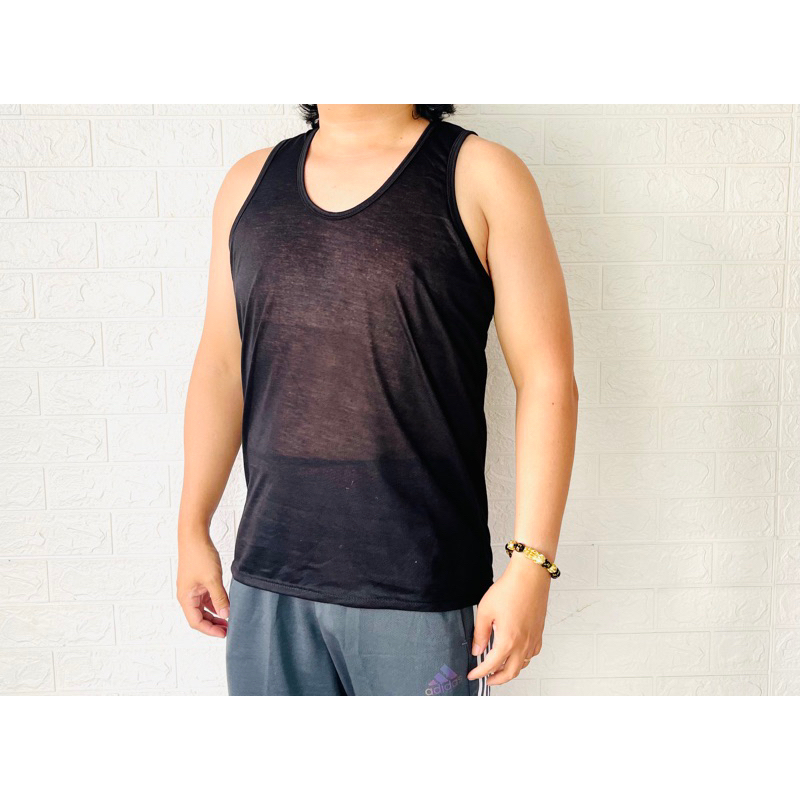 Plain White Inner Top Cotton Spandex For Mens Sando | Shopee Philippines