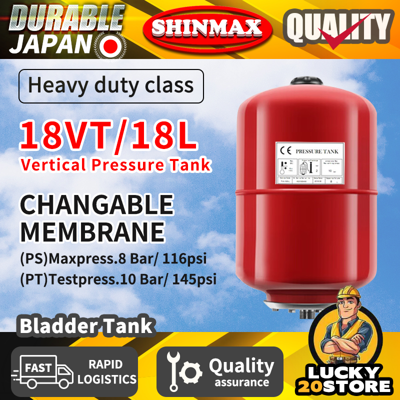 【SHINMAX】Bladder Tank Diaphragm Fully Thread Size For Water Pump Parts ...