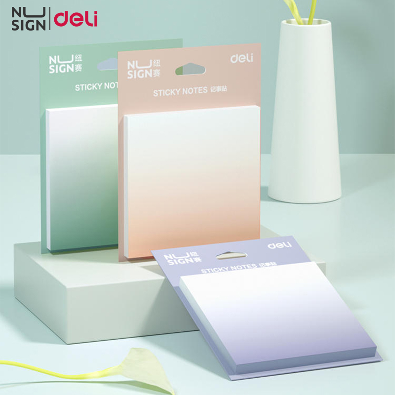 Nusign by Deli Sticky Notes 60 Sheets Memo Pad Student School Supplies ...