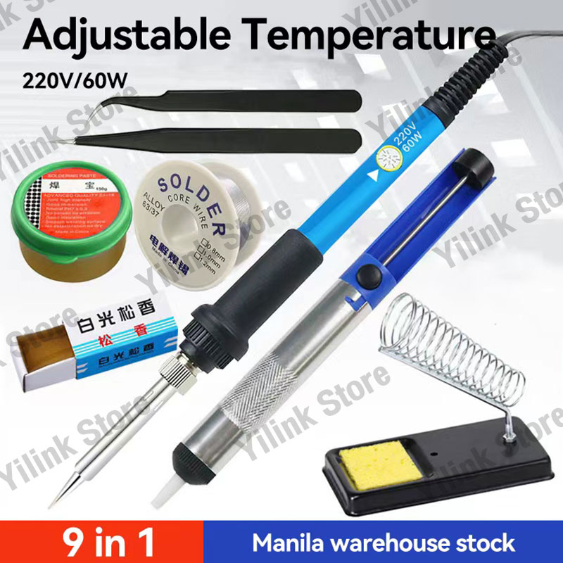 9in1 Soldering iron set with paste original 220V 60W welding electric ...