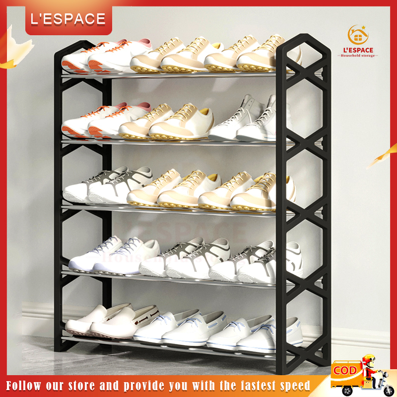 shoe rack multi -layer shoe rack simple stainless steel slippers can be ...