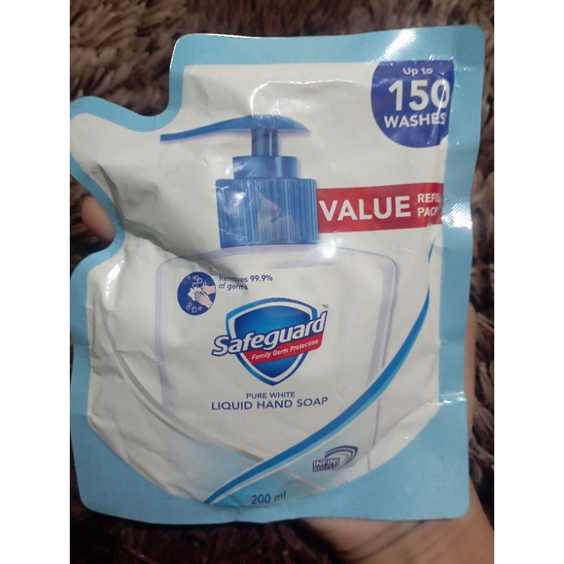 Safeguard Liquid Hand Soap Pure White Refill 150 Washes 200ml