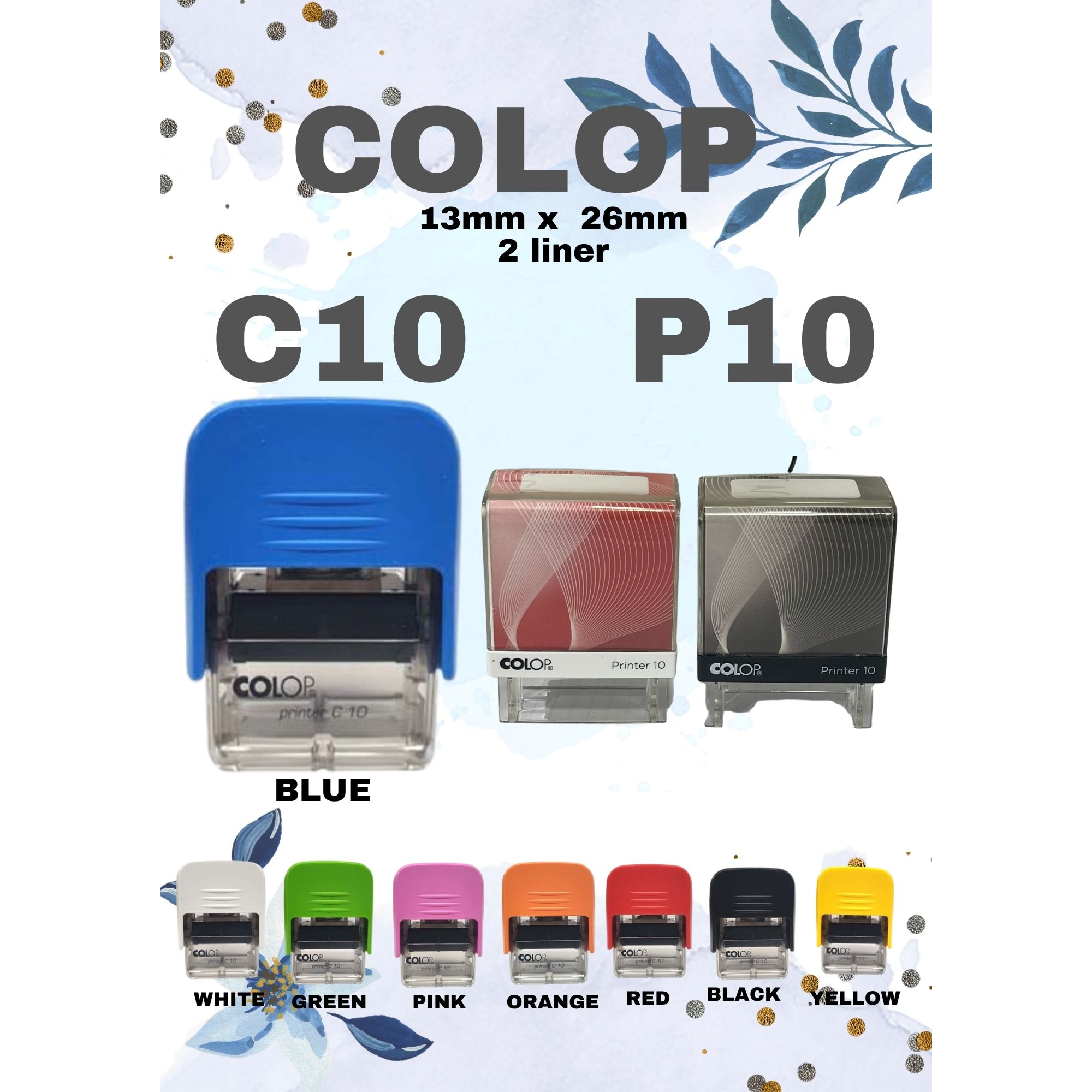 COLOP C10 C.O.D. (PERSONALIZED) WITH FREE CUTE KEY CHAIN | Shopee ...