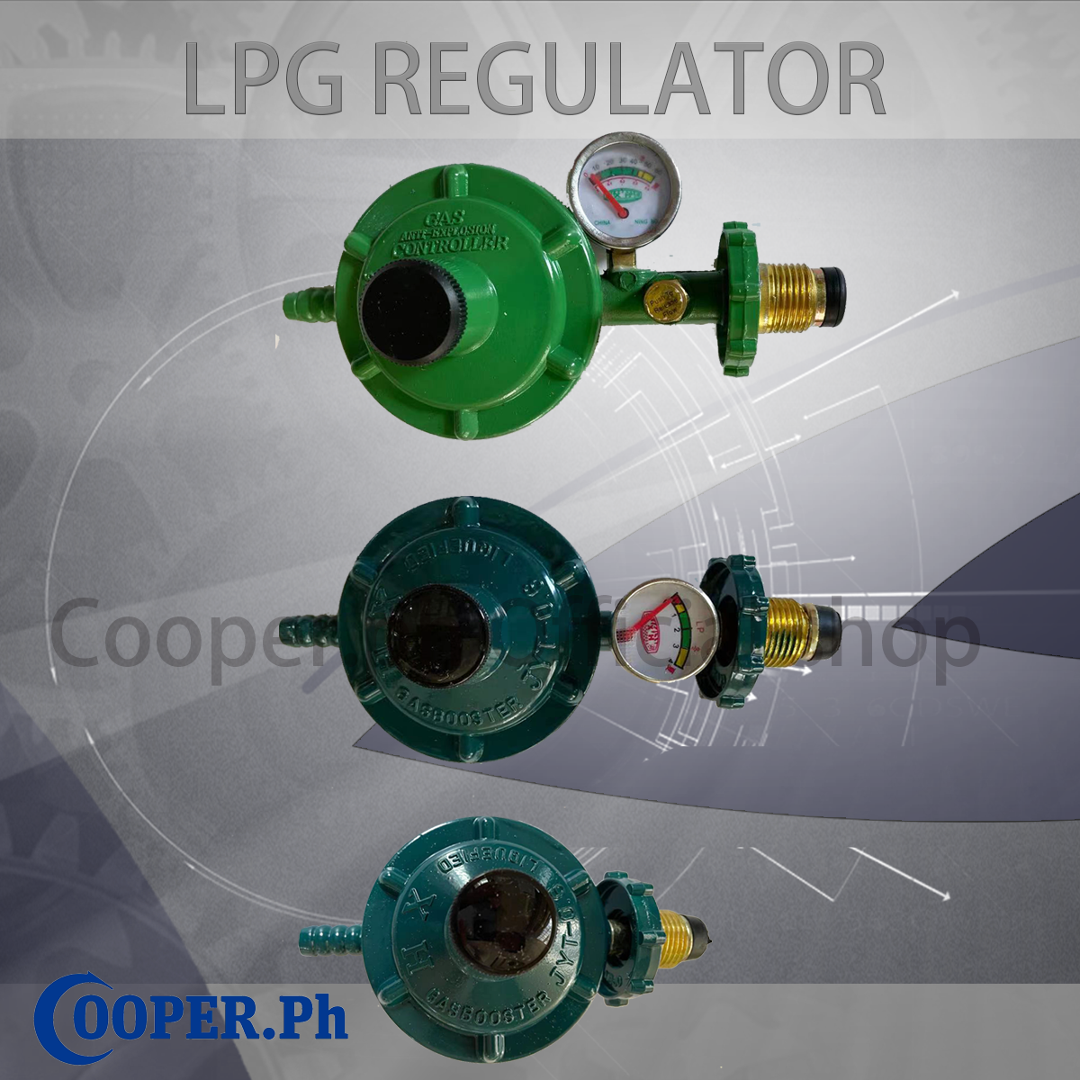 Lpg Gas Regulator With Gauge w/out guage and exploration -proof ...