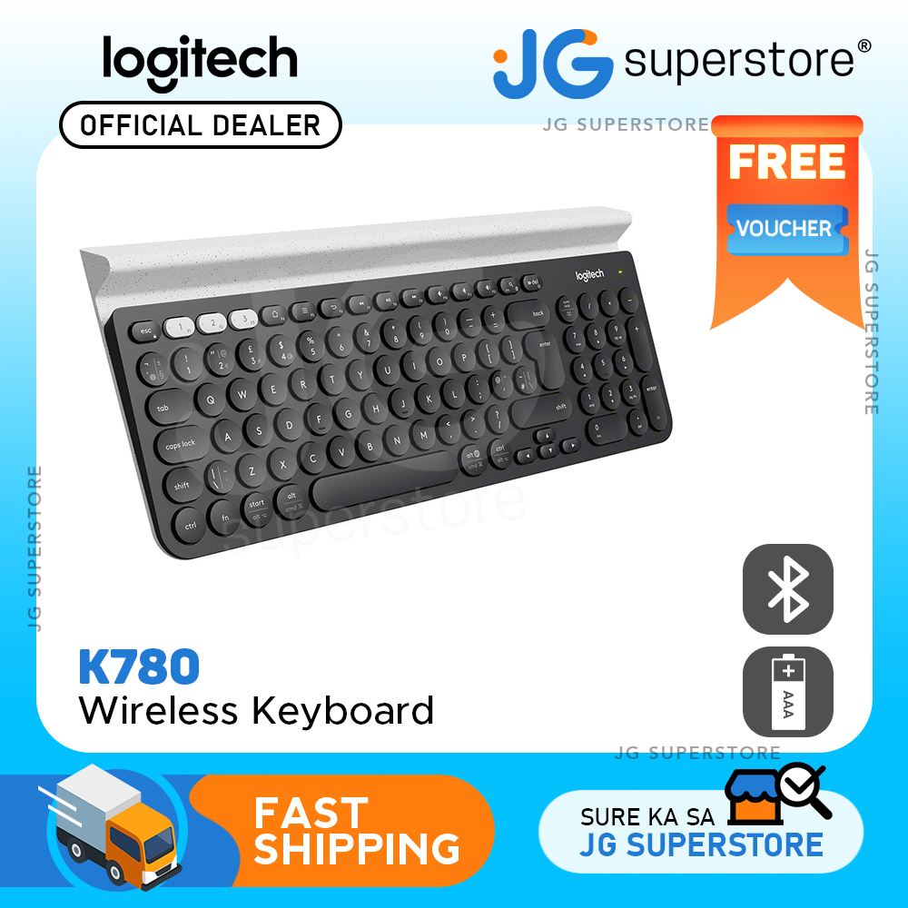 Logitech K780 Multi Device Wireless Bluetooth Keyboard W Quiet Keys For Pc Tablet And Mobile