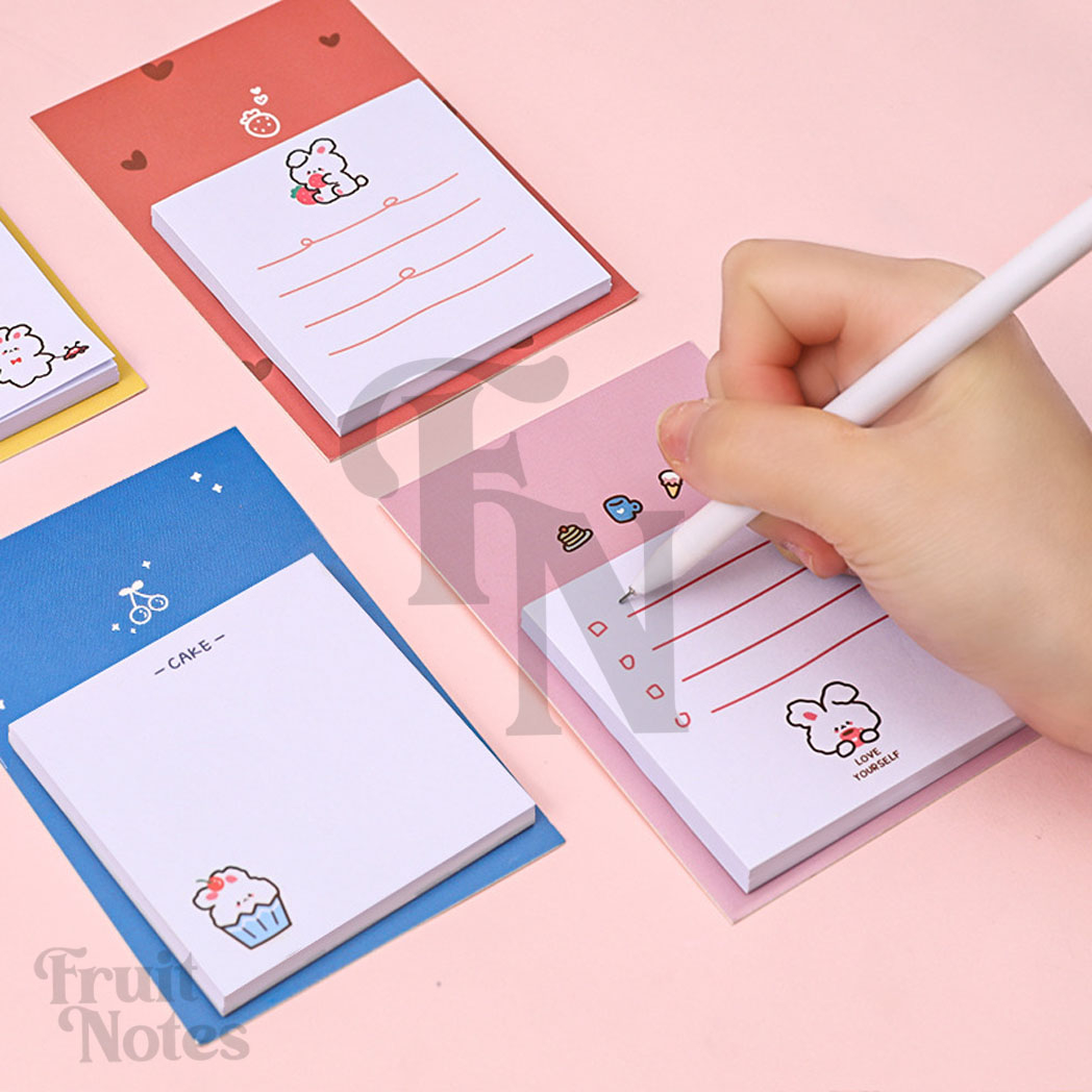 [CLEARANCE] SN060 30 sheets Kawaii Rabbit Sticky Notes | Shopee Philippines