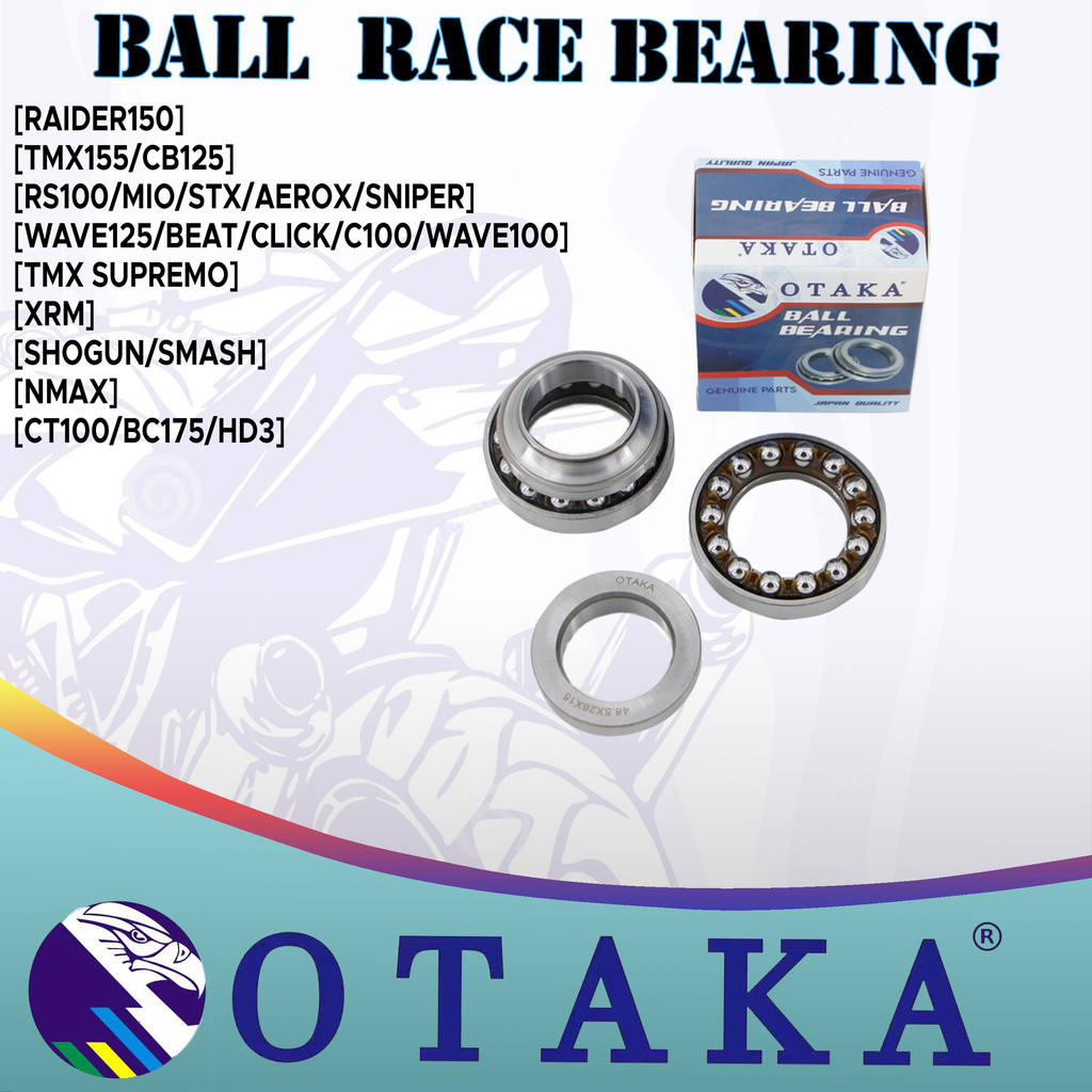 BALL RACE BEARING [OTAKA] for various brand of motorcycles | Shopee ...