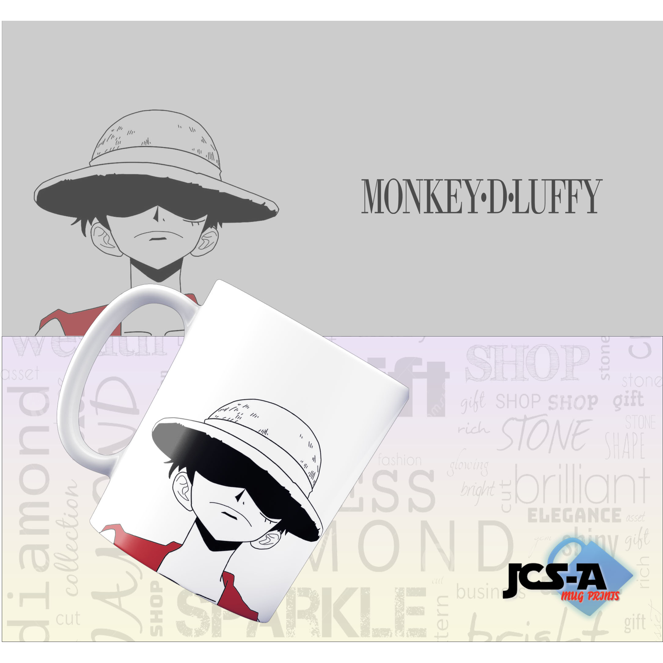 JCS_ One Piece Anime Monkey D Luffy Mug | Shopee Philippines