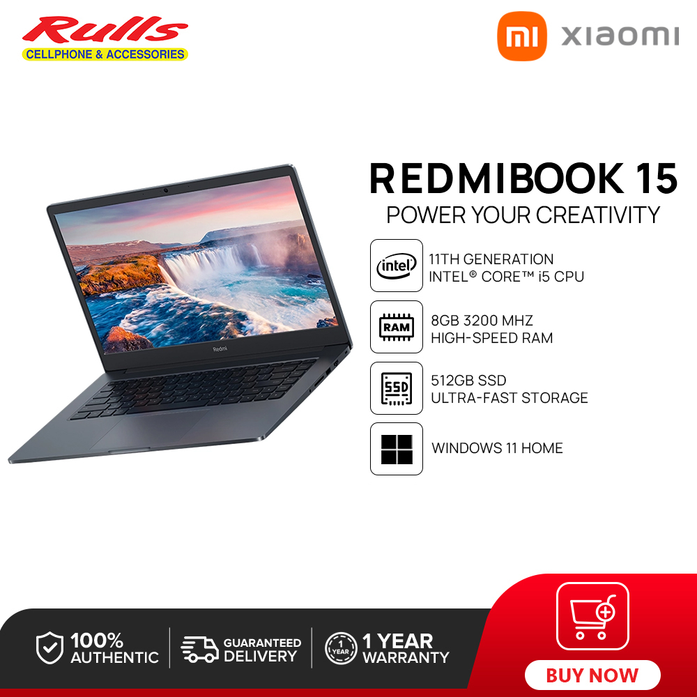 Xiaomi RedmiBook 15 Laptop | 11th Gen Intel Core i5 CPU | 8GB 3200MHz ...