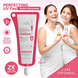Luxe Organix High Protection Perfecting UV Tint Serum Sunscreen SPF 50 PA +++ 10g | Shopee ...
