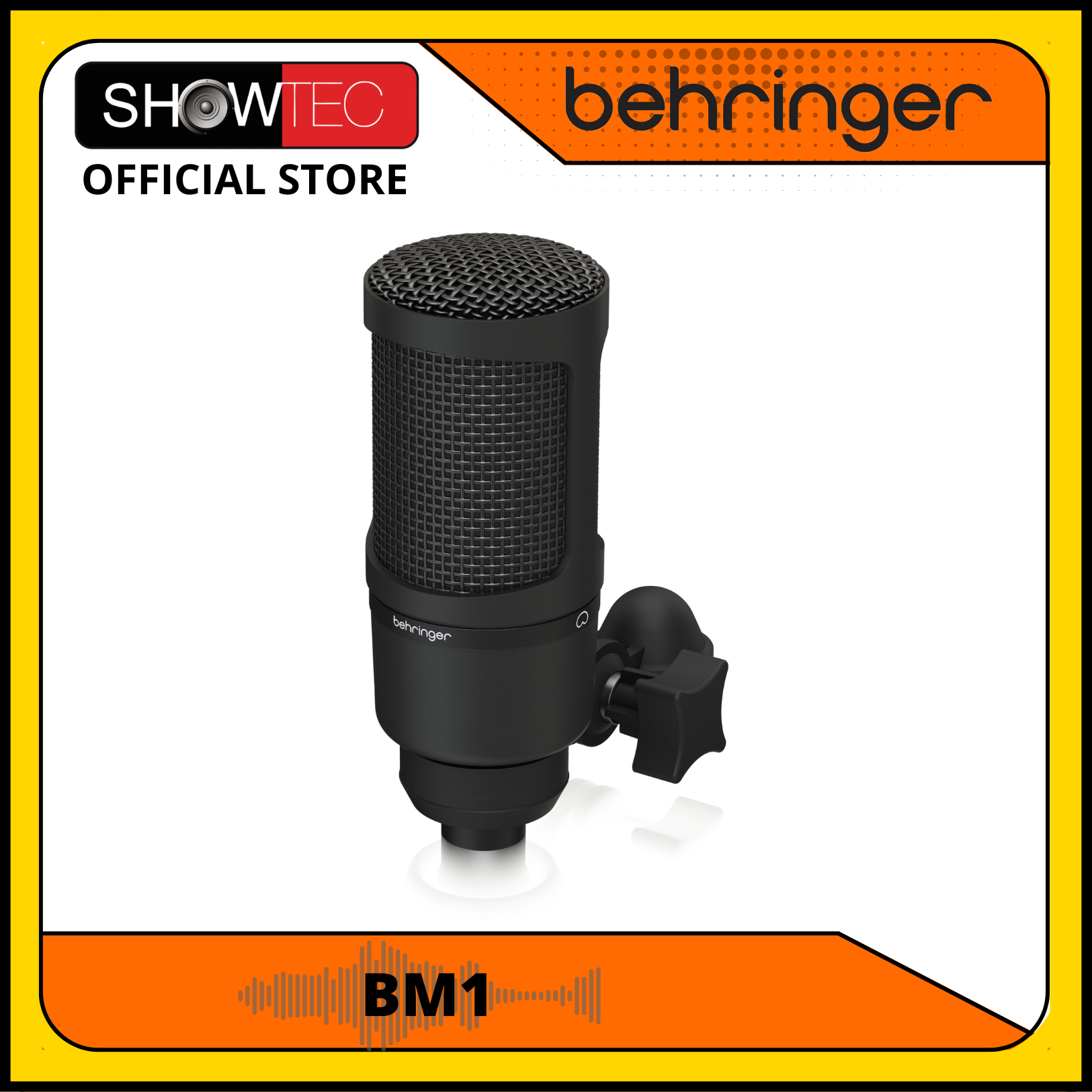BEHRINGER BM1 - Gold-Sputtered Low-Mass Diaphragm Studio Condenser ...