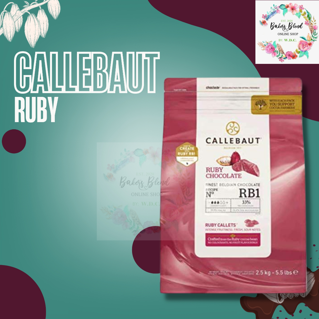 Callebaut Ruby Chocolate Callets (500g | 1kg) | Shopee Philippines