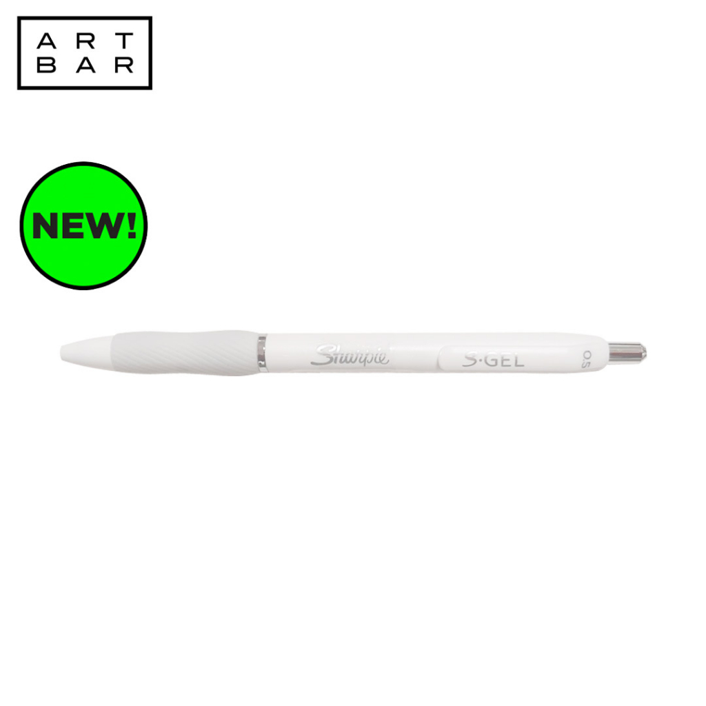 Sharpie S-Gel Fashion White Barrel Gel Pen 4023618 Black 0.5mm - Art ...