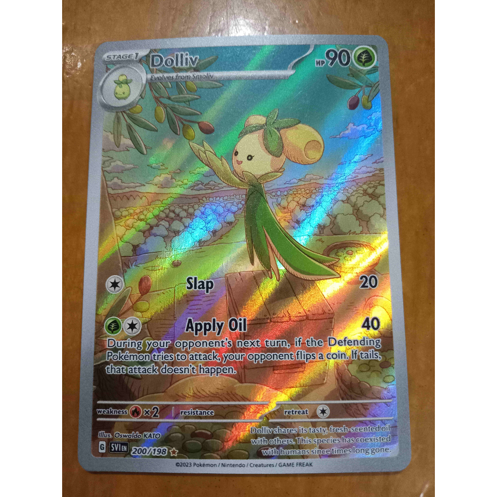 Dolliv Illustration Rare 200198 Pokemon Tcg Standard English Scarlet And Violet Shopee