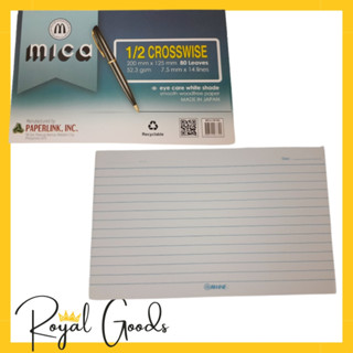Mica Pad Papers Paper 1/4, 1/2 Crosswise, 1/2 Lengthwise, Intermediate ...
