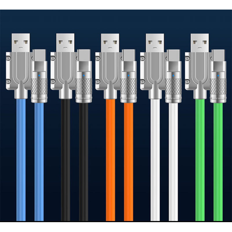 120W 6A Fast Charging PD Cable USB 1M Liquid Silicon Data Cable For ...