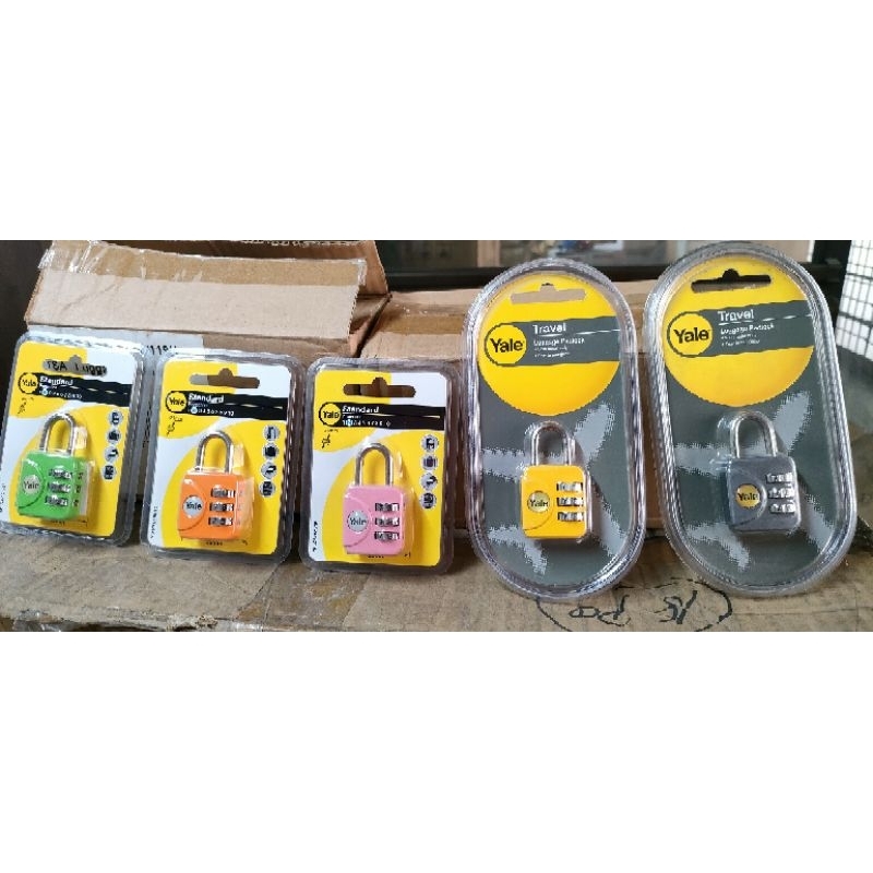 Yale Combination Luggage Padlock 28mm YP1/28/121/1 Yellow, Orange ...