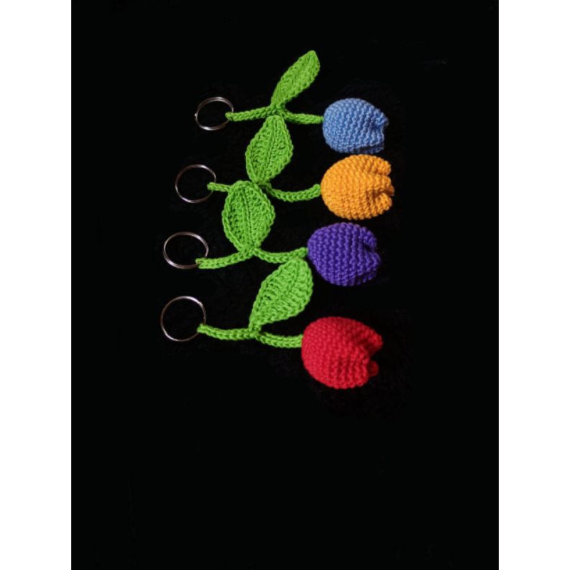 Crochet Tulip Keychain | Shopee Philippines