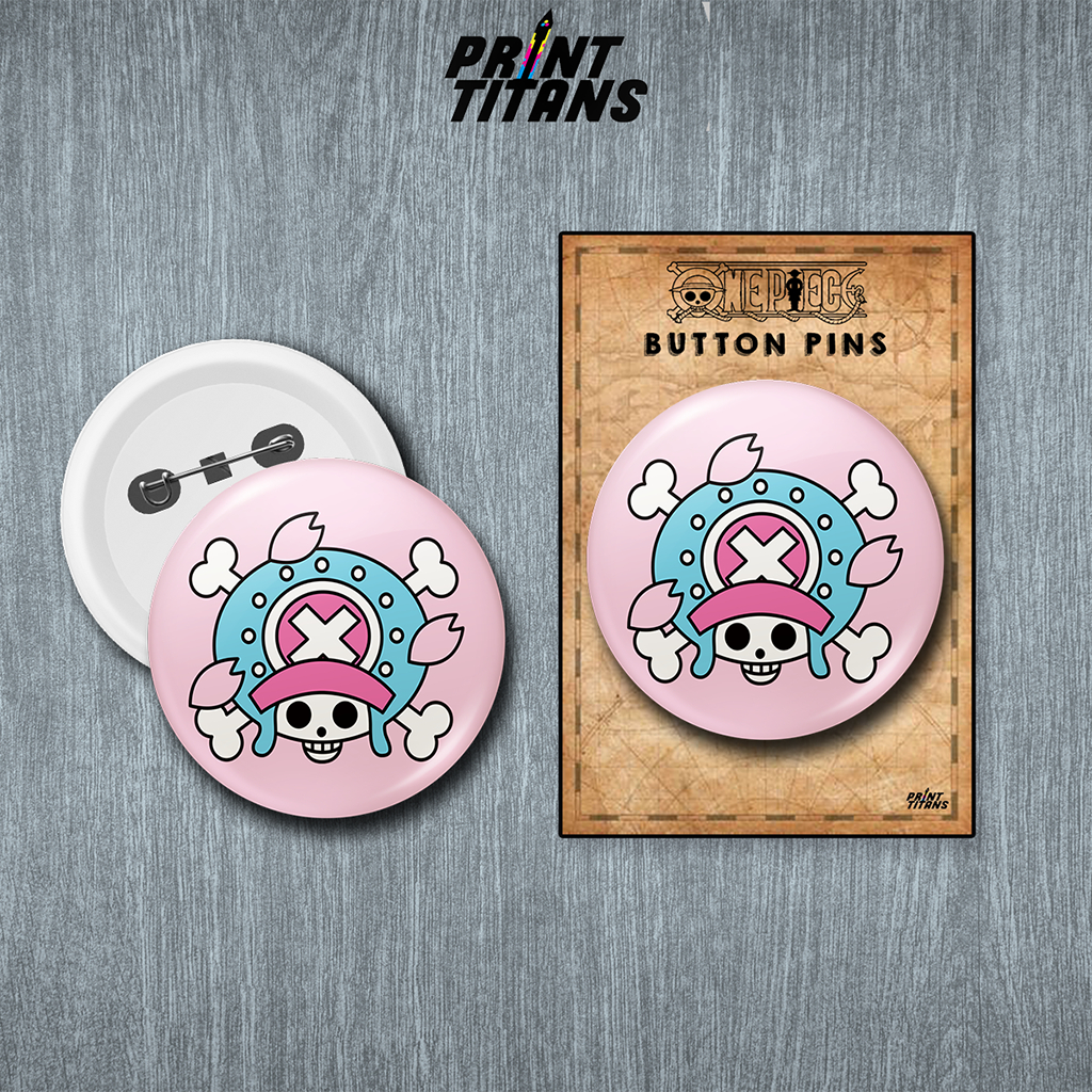 One piece Button Pins 2.25 Inch Anime Collectible Items | Shopee ...