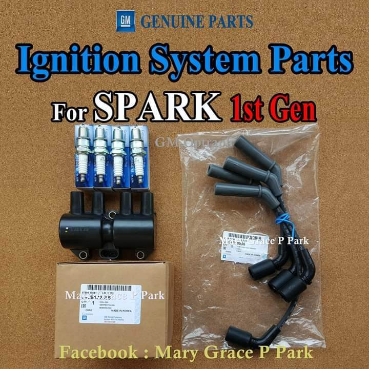 SPARK 1st gen ( 2006~9 ) IGNITION COIL, HIGH TENSION WIRES, SPARK PLUGS ...