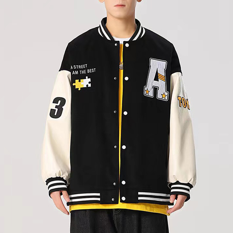 Korean varsity jacket for men vintage baseball jacket aesthetic jacket ...