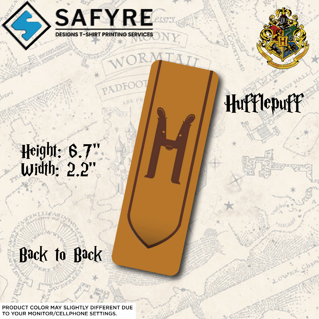 Bookmark, Harry Potter, Hogwarts Houses Design, Gryffindor, Hufflepuff ...