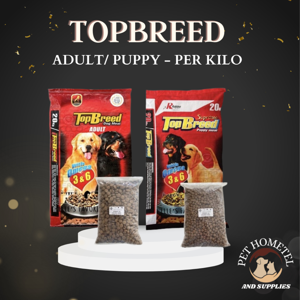 TOPBREED REPACKED/PER KILO ADULT/PUPPY 1KG | Shopee Philippines