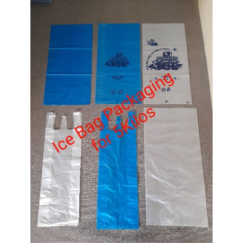 Ice Tube or Cube Ice Packaging for 5Kilos 100pcs (1pck) | Shopee ...
