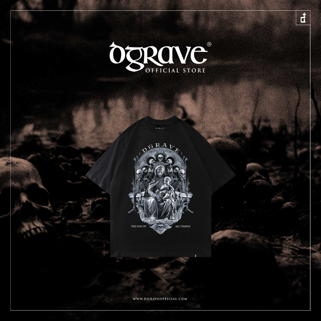 DGRAVE CREATIONS 'END OF ALL THINGS' BLACK T-SHIRT | Shopee Philippines