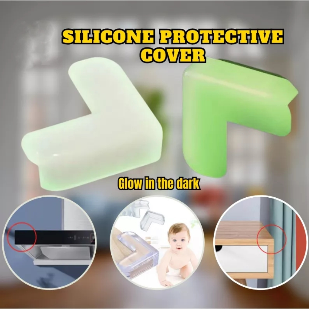 Luminous Transparent Corner Guards Edge Protectors Glowing In The Night ...