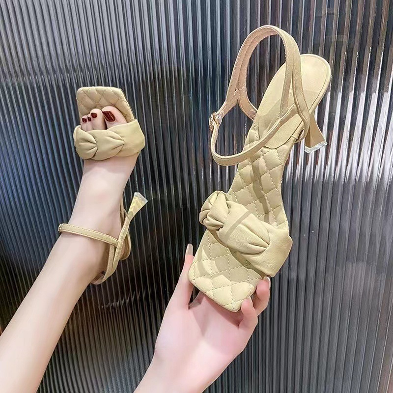 Heels Sandals For Women Stiletto Heels Korean High Heels Square Heels ...