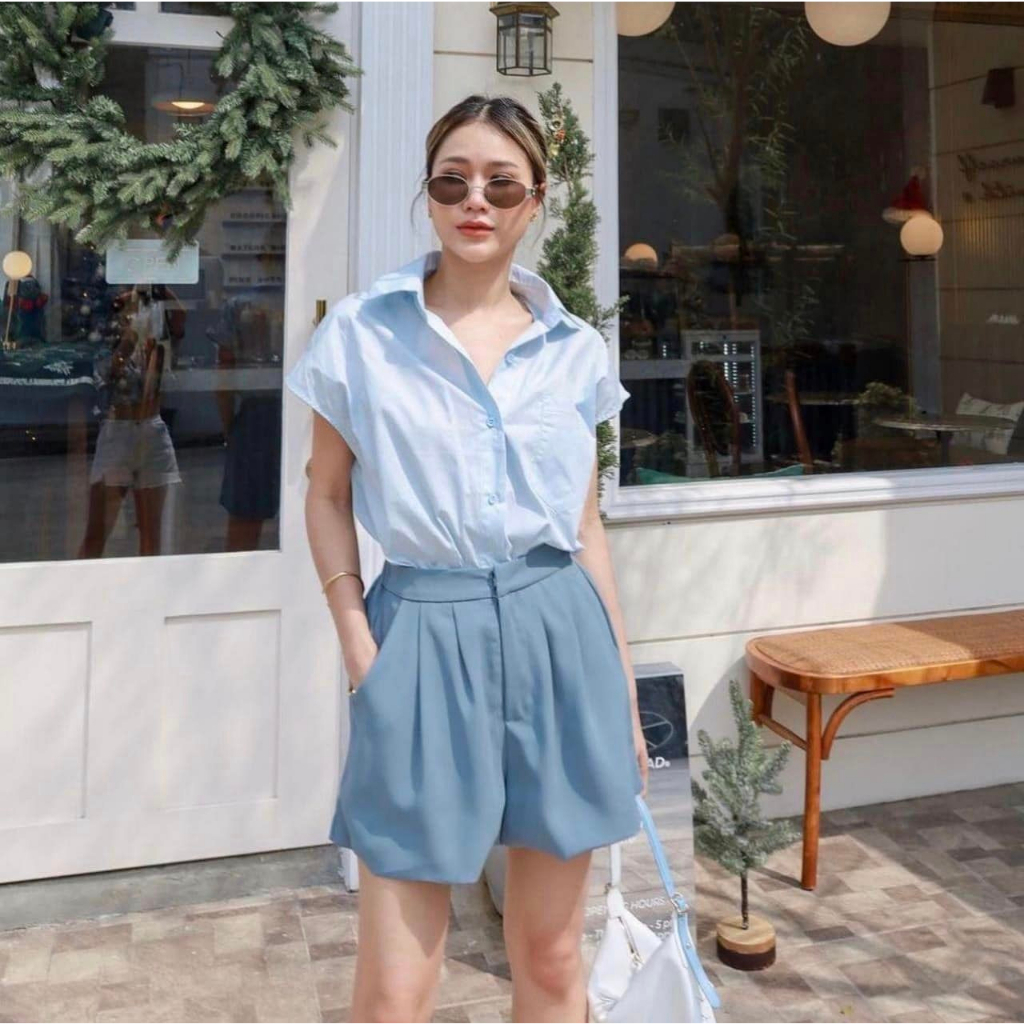 Terno Set Top And Shorts For Women Ladies Coordinates Outfit Fashion ...