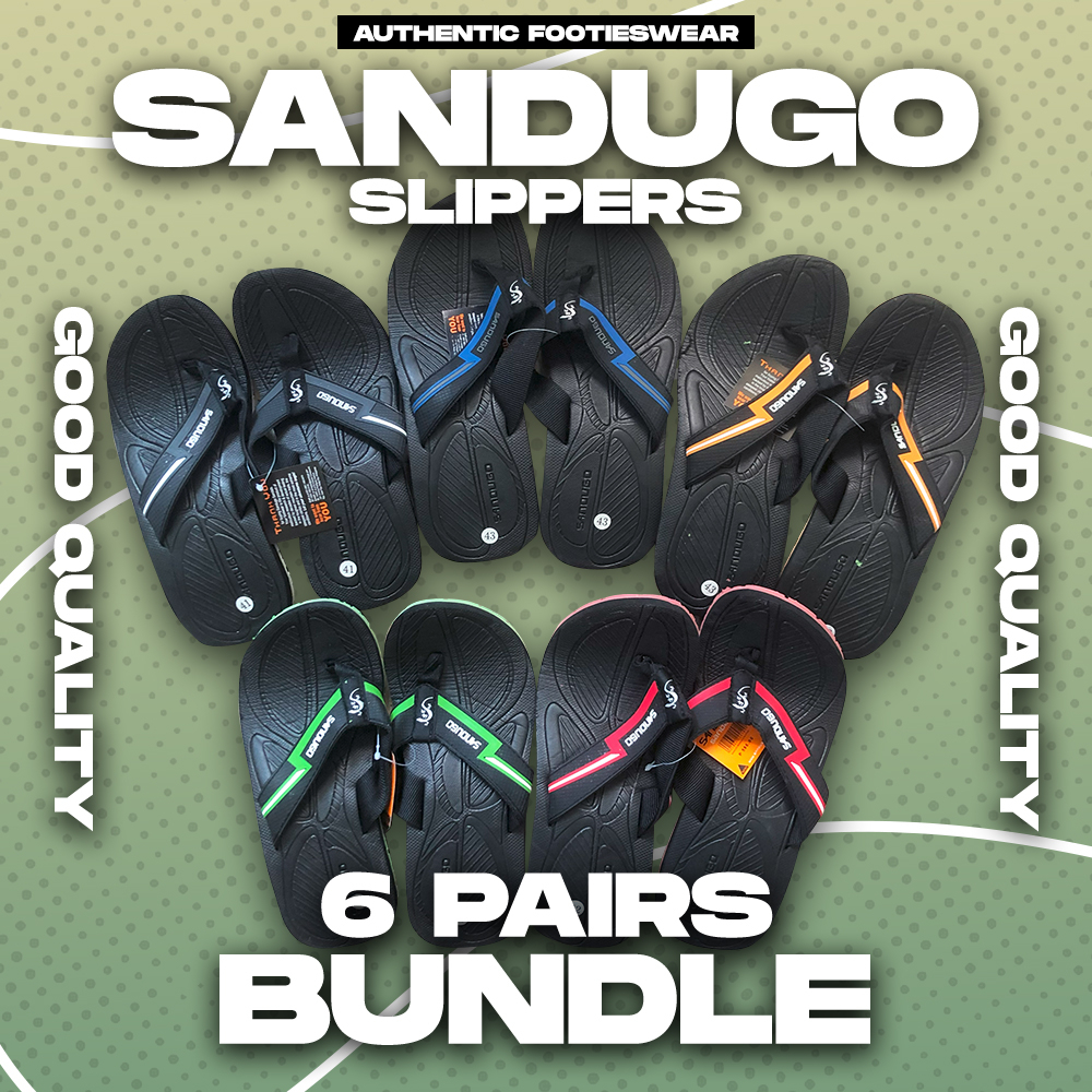 PER BUNDLE SANDUGO SLIPPERS SANDALS Mall Quality Flipflops for Men 6 ...