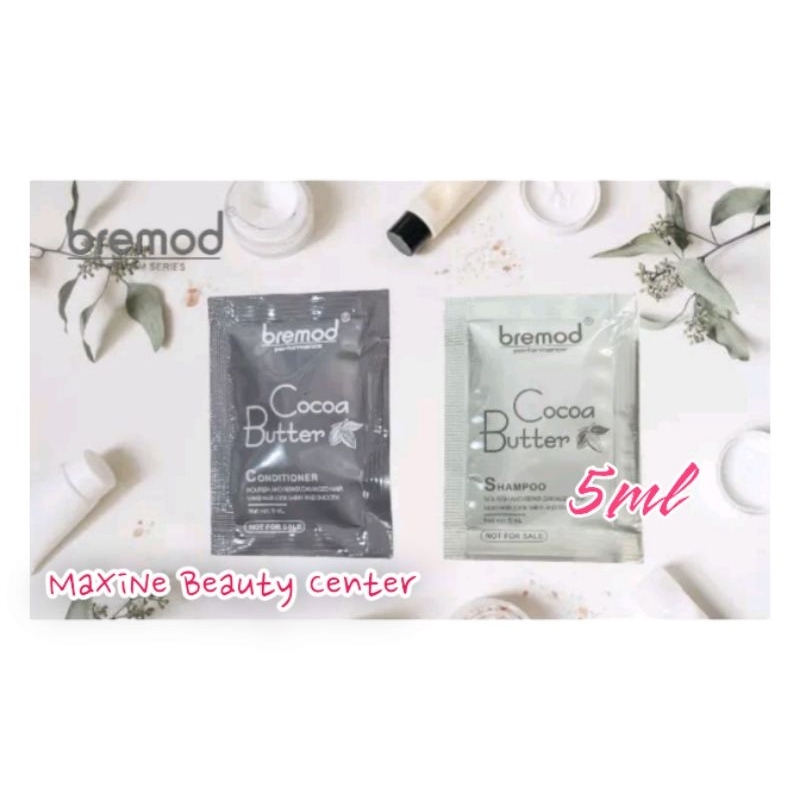 BREMOD cocoa shampoo and conditioner, 5ml - trial pack for frizy ...
