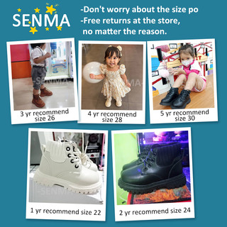 SENMA Boots For Kids Girls Korean Shoes Boys Boots Rubber Shoes Fashion ...