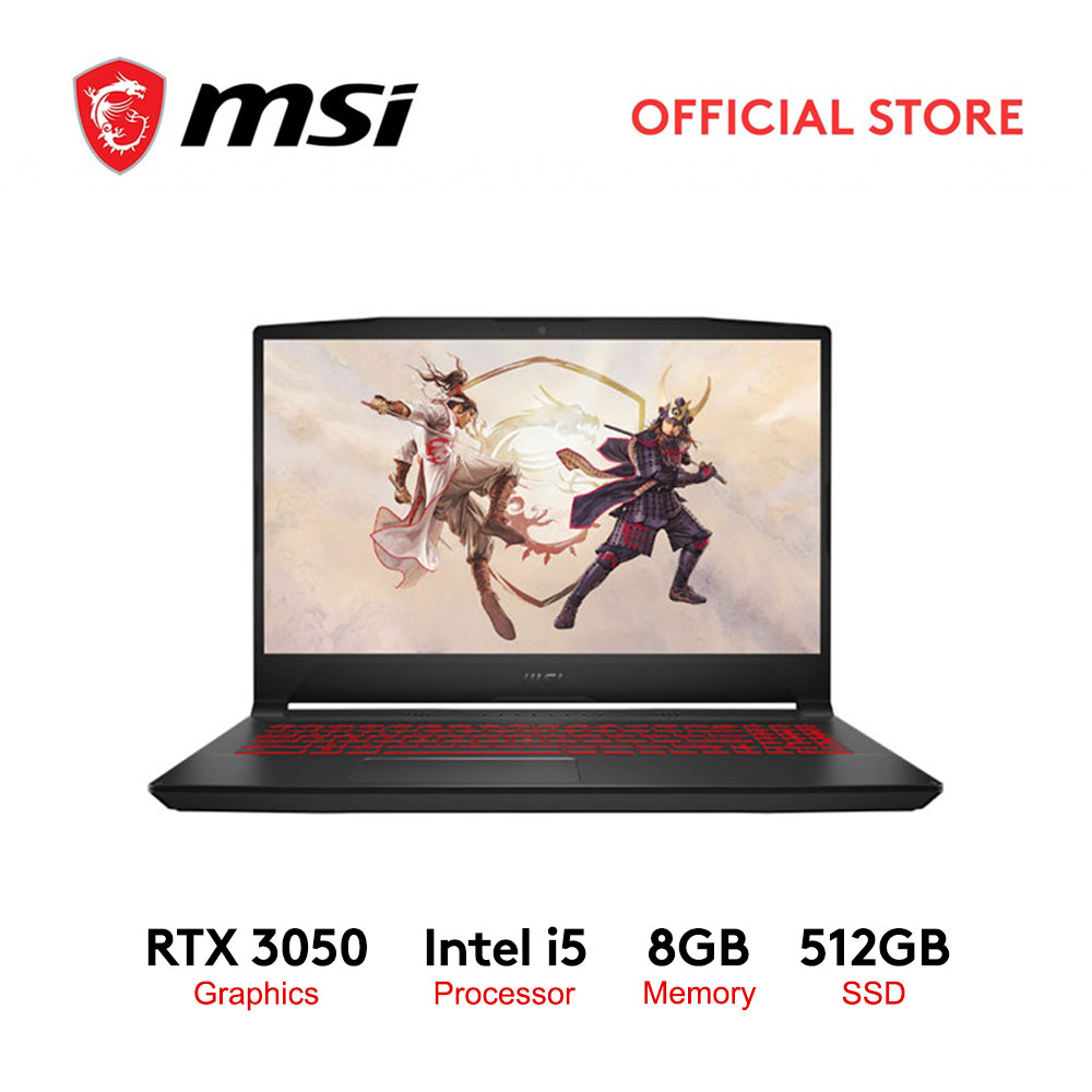 MSI Katana GF66 12UC-673PH 15.6" FHD i5-12450H 8GB DDR4 512GB SSD RTX 3050 Windows 11 Gaming ...