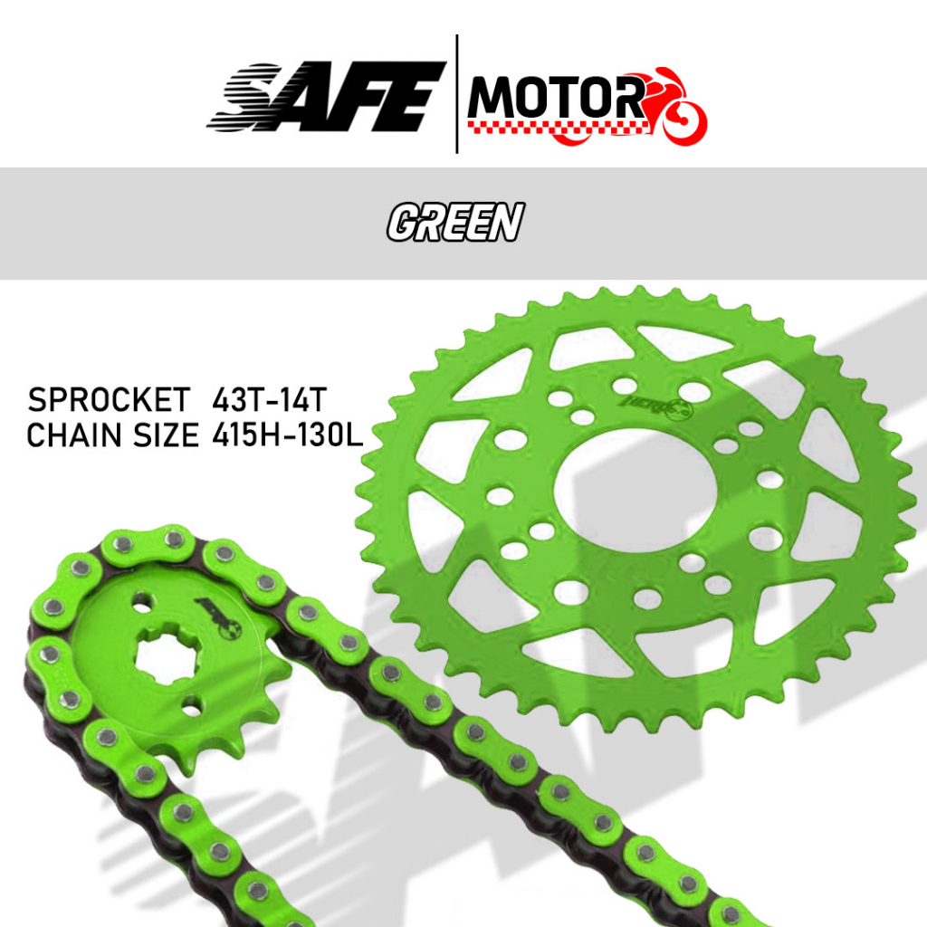 HERO RACING LIGHTEN SPROCKET CHAIN SET FOR SUZUKI RAIDER 150 CARB TYPE ...