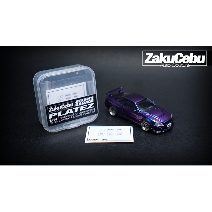 Zaku Cebu Autocouture X JKG 1:64 Scale Platez Philippine License Plates ...