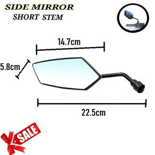 RUSI Korak 110 | ( Color / Red / Blue ) Motorcycle Side Mirror Short ...