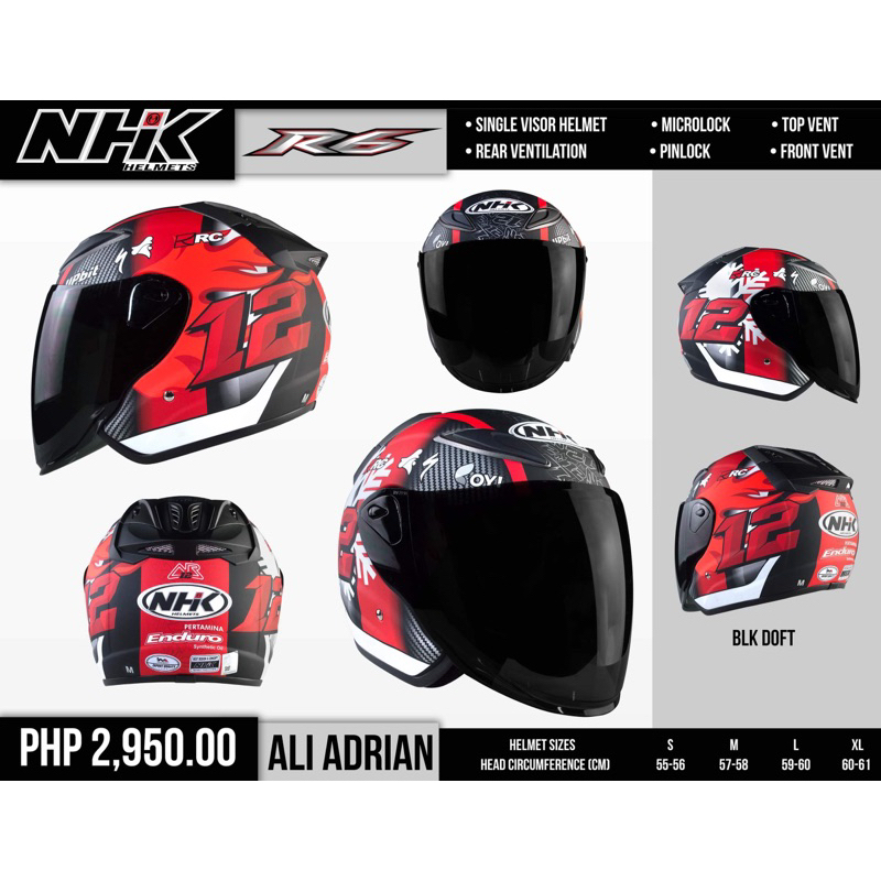 NHK R6 HELMET with LOTS OF FREEBIES | Shopee Philippines