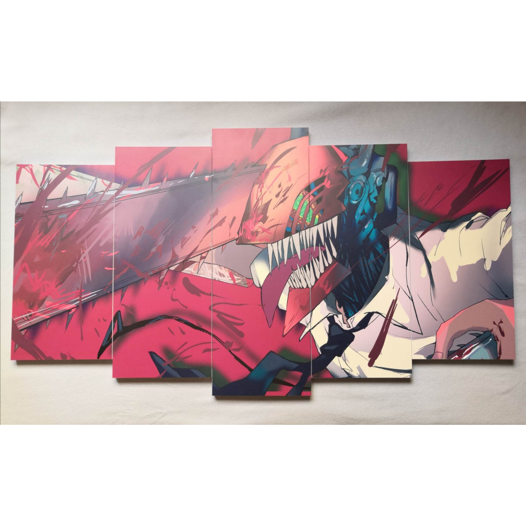 Customized Anime Wall Mural 22x37 inch 5 Tile set One Piece/ Demon ...