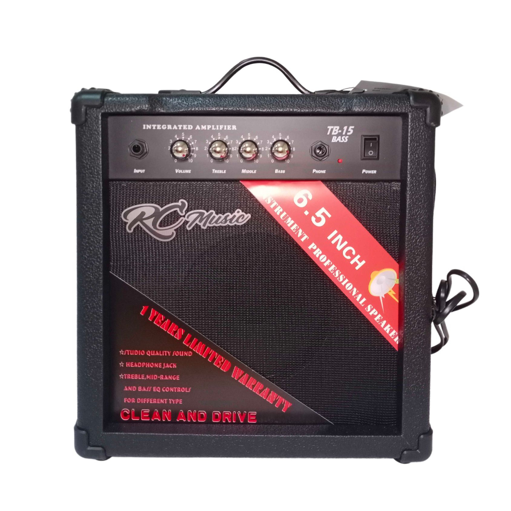 RC Music Deviser TB-15 Bass Guitar Amplifier 15W For Bass Guitar | Shopee Philippines