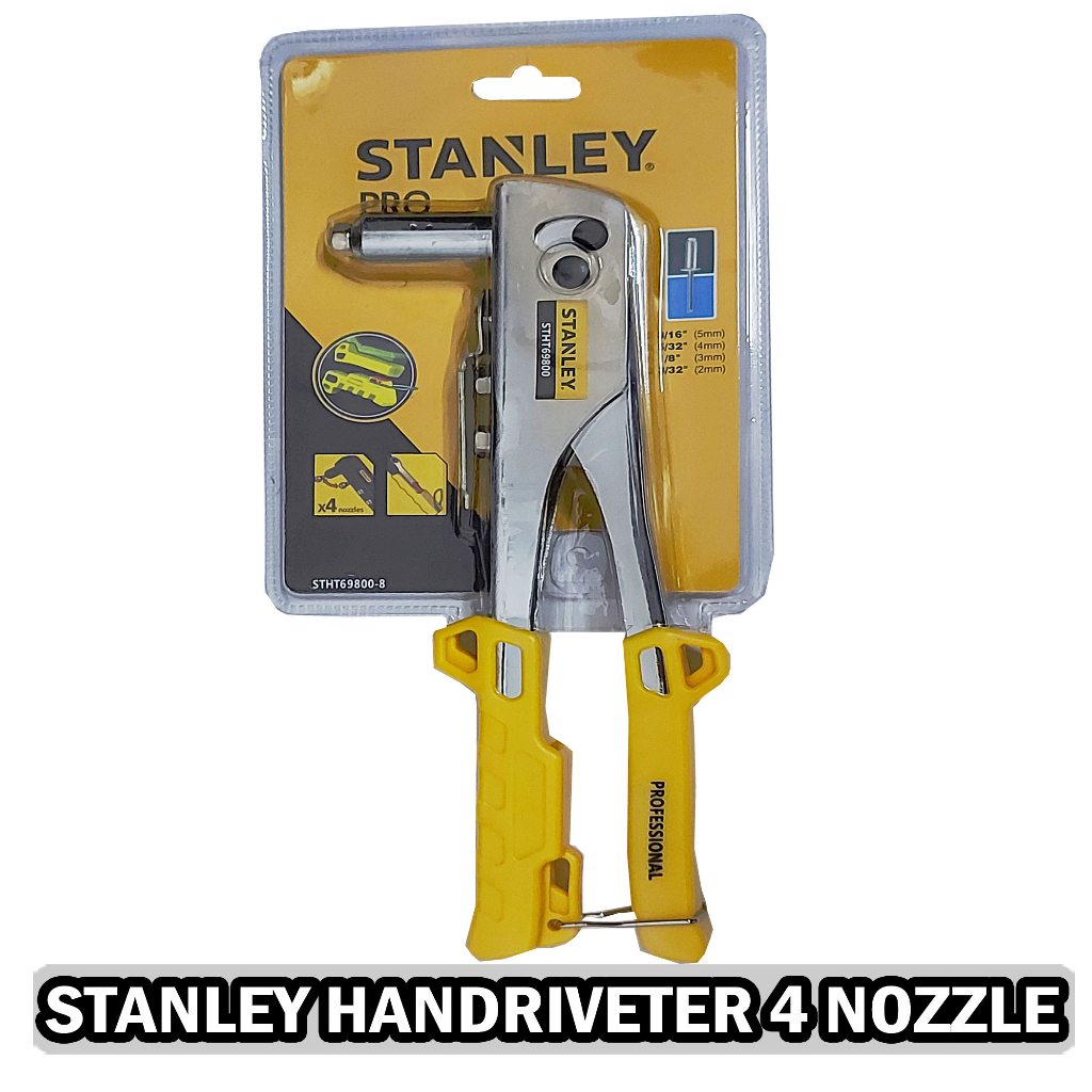 Stanley Hand Riveter Heavy Duty 4Nozzle-69800-8 SILVER | Shopee Philippines