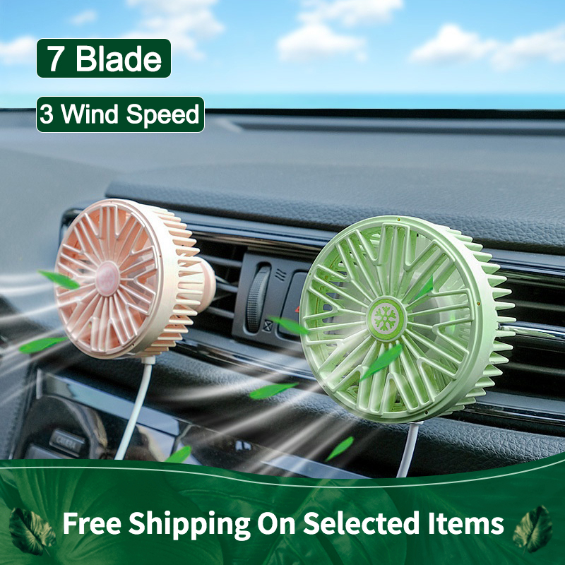 Ready Stock Car Fan Headrest Fan Baby Rear Seat fan Powerful Quiet ...