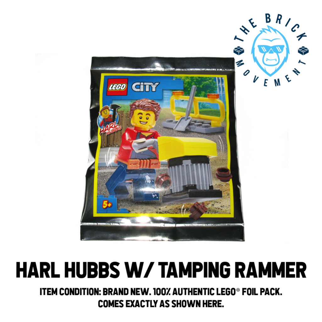 LEGO® CITY Harl Hubbs w/ Tamping Rammer Foil Pack | Shopee Philippines
